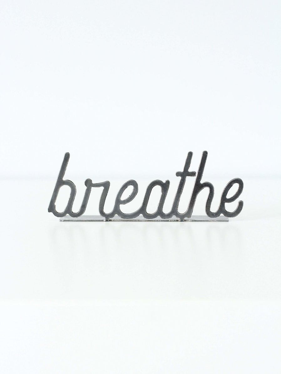 Highland Ridge Decor - Breathe Word Sign