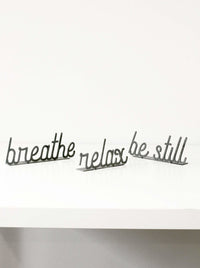 Highland Ridge Decor - Breathe Word Sign