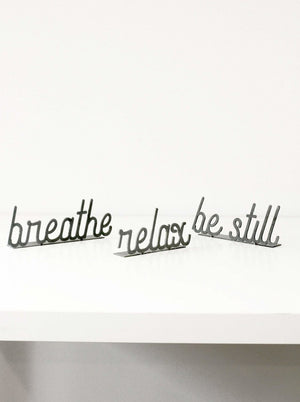 Highland Ridge Decor - Breathe Word Sign