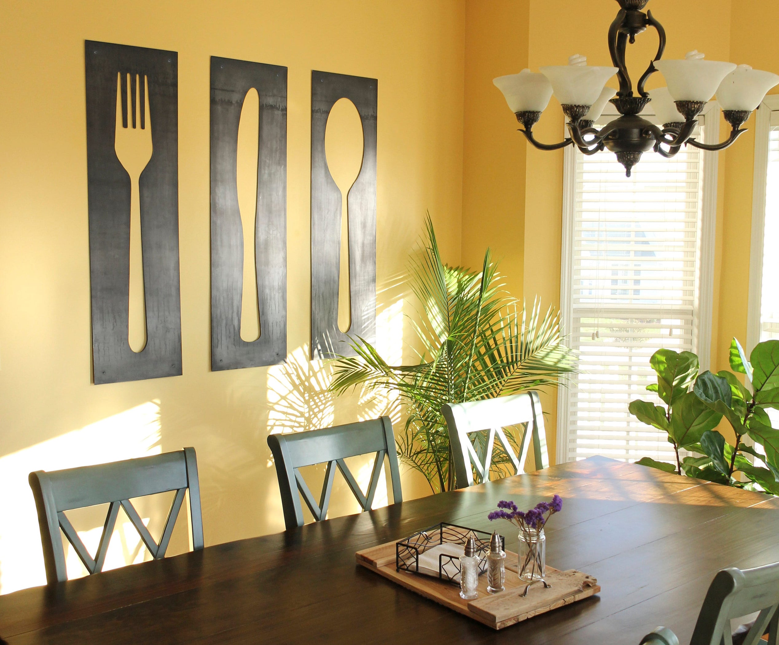 Highland Ridge Decor - Fork Knife Spoon Wall Art Panel Set