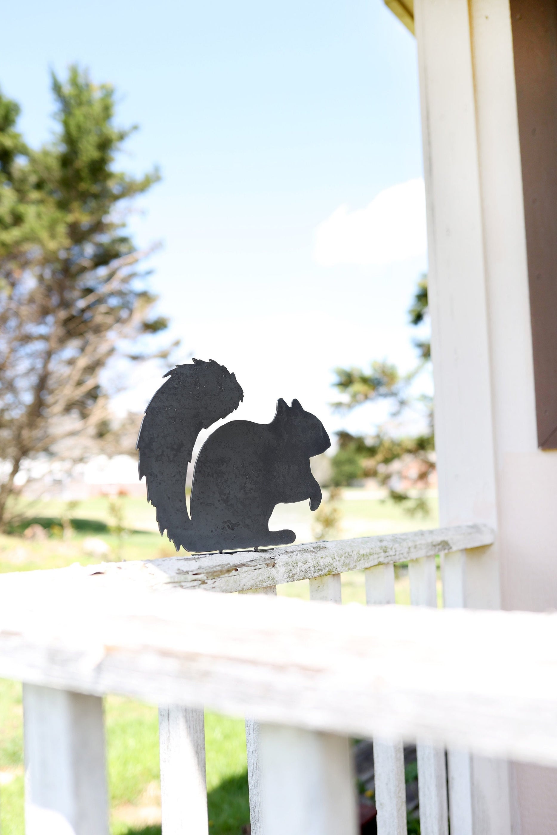 Highland Ridge Decor - Metal Squirrel Statue