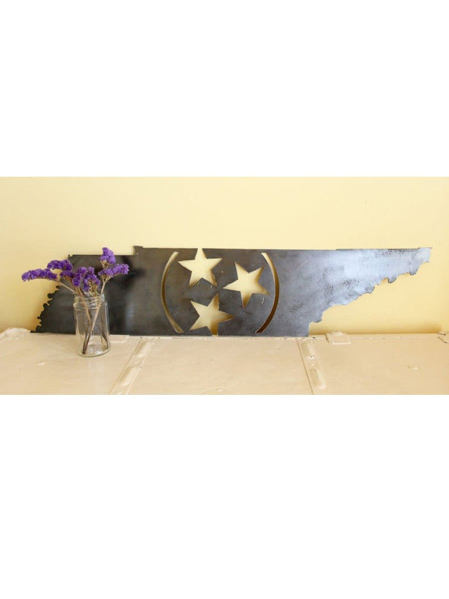 Highland Ridge Decor - Tennessee Tri-Star Metal Art